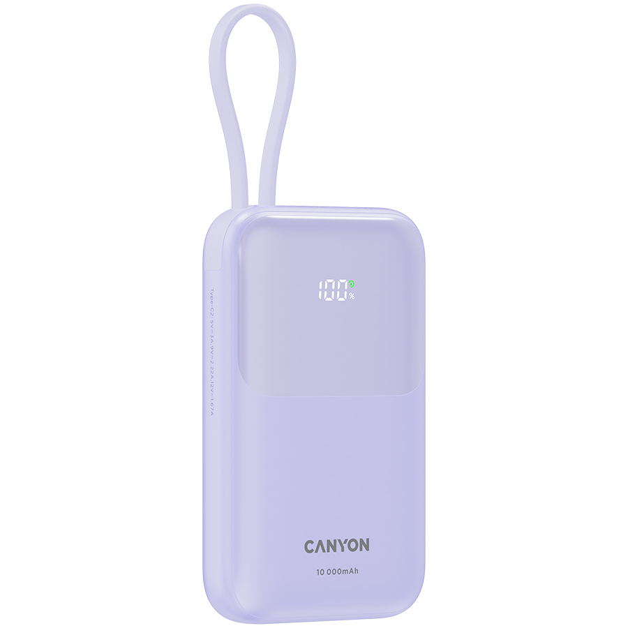 CANYON power bank OnPower 101 10000 mAh PD22.5W Ljubičasta | Coral ...