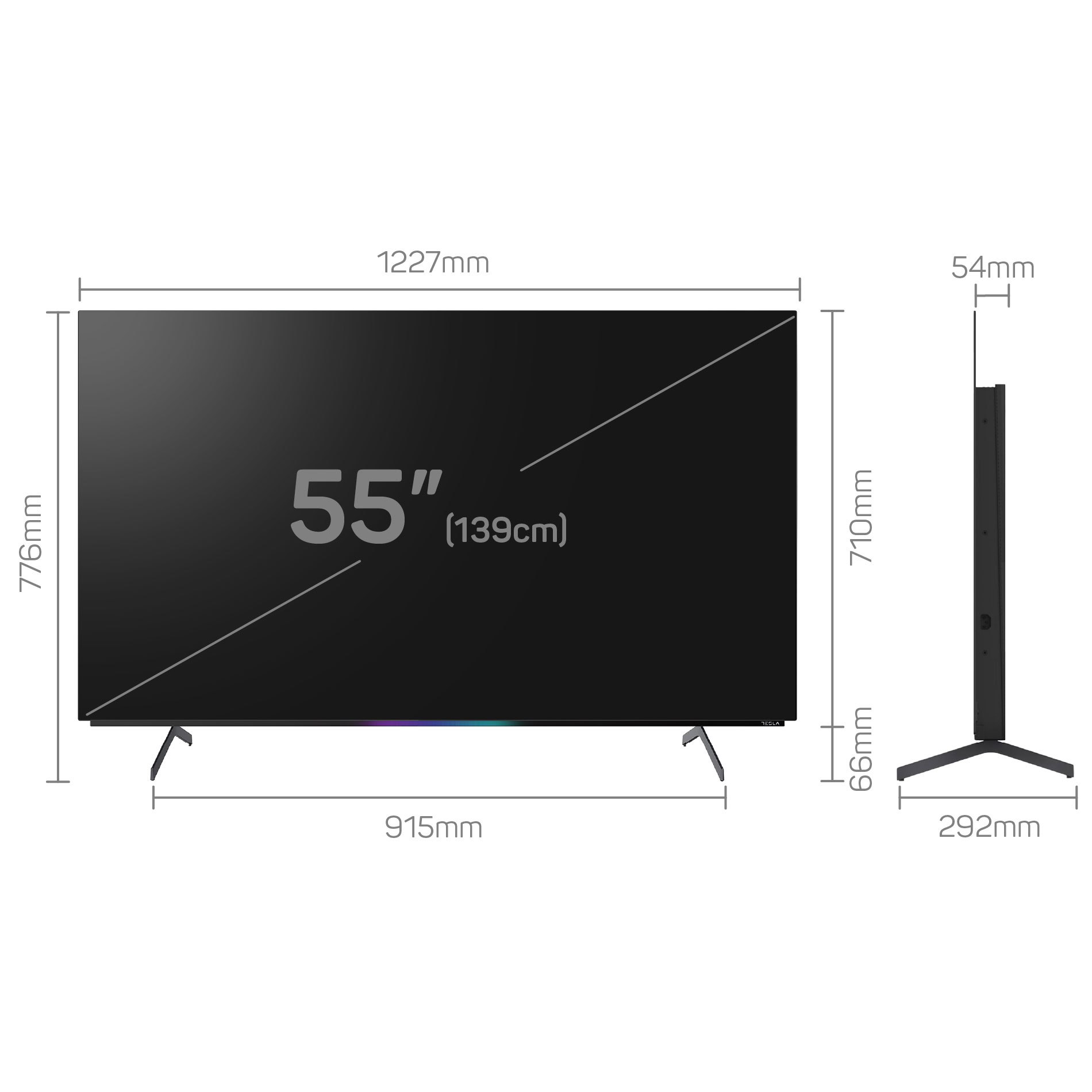 Tesla O55S949GUS OLED TV | 55" UHD | Smart Google TV | Coral Computers
