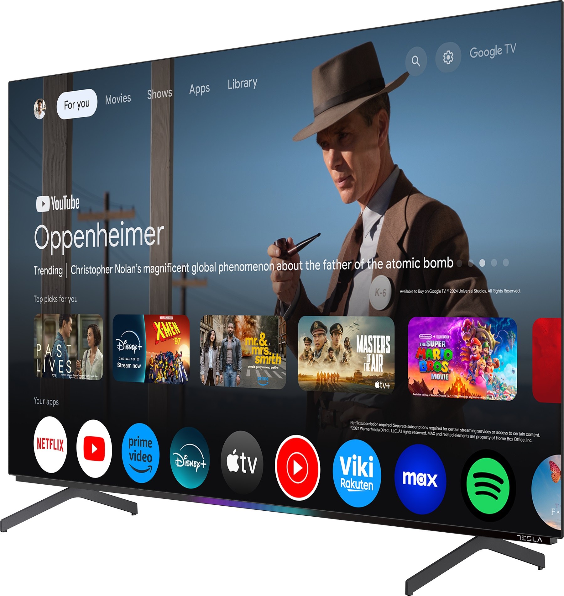 Tesla O55S949GUS OLED TV | 55" UHD | Smart Google TV | Coral Computers