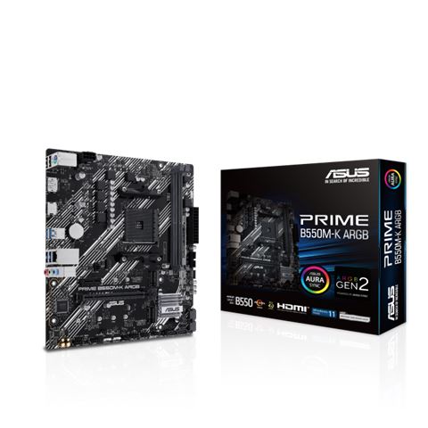 Asus MBO AM4 AS PRIME B550M-K ARGB - Moćna Matična Ploča | Coral Computers
