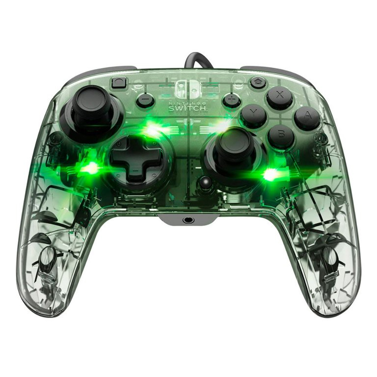 PDP Nintendo Switch Deluxe Wired Pro Controller Afterglow + Audio ...