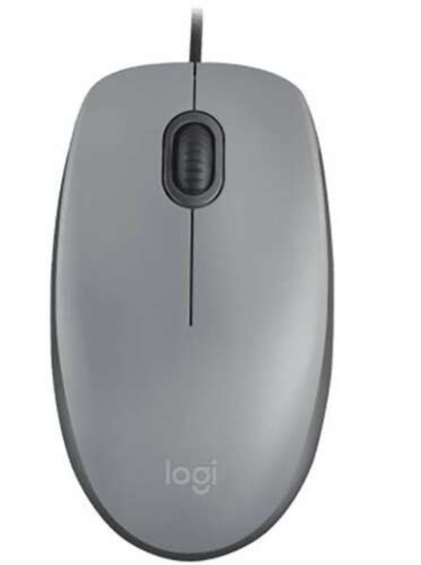 Logitech M110 USB miš - Optički, 1000 DPI, siva boja | Coral Computers