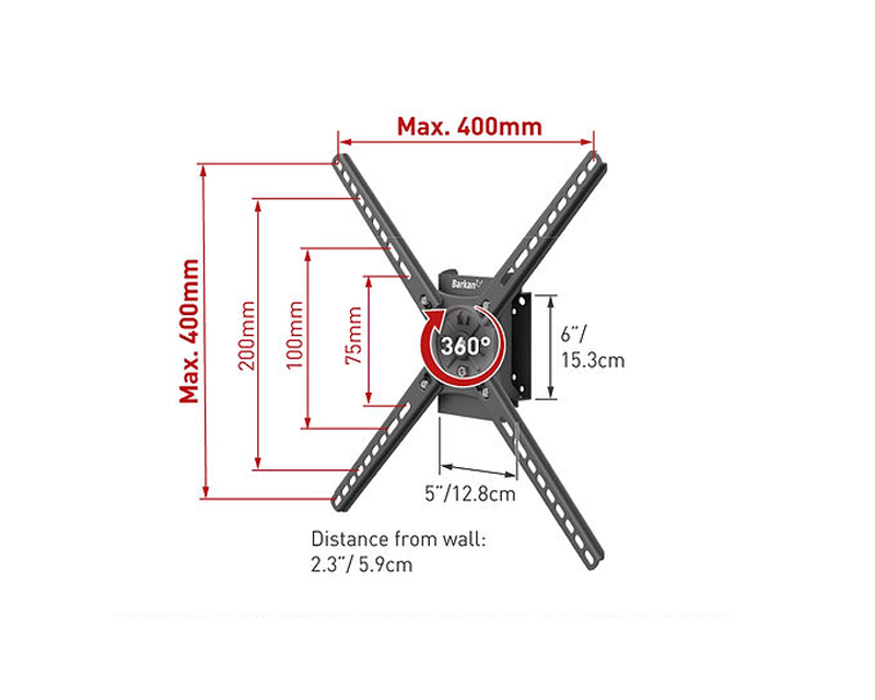 BARKAN BM300R LCD TV zglobni zidni nosač do 65 inča | Coral Computers