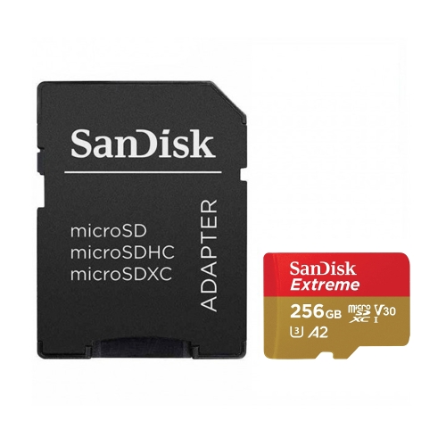 SanDisk EXTREME SDXC 256GB Micro SD Memorijska Kartica | Coral Computers